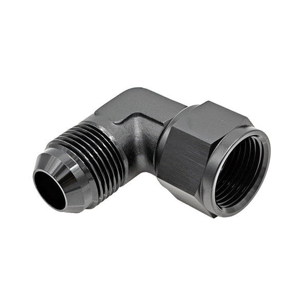 -10AN Female AN to -10AN Male AN Flare 90° Adapter, Black Hard Anodize ...